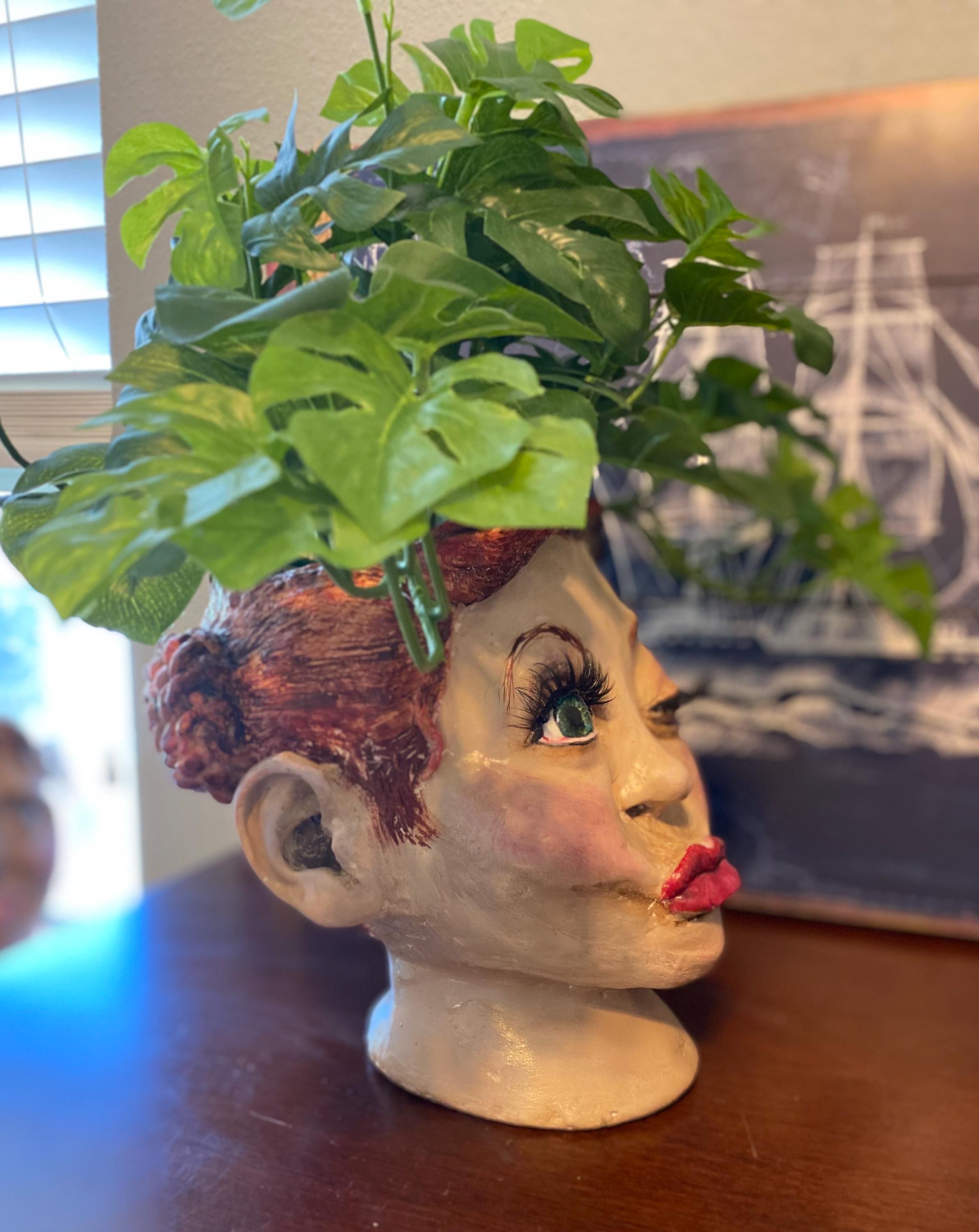 Lucille Face Flower Pothead Planters - Etsy
