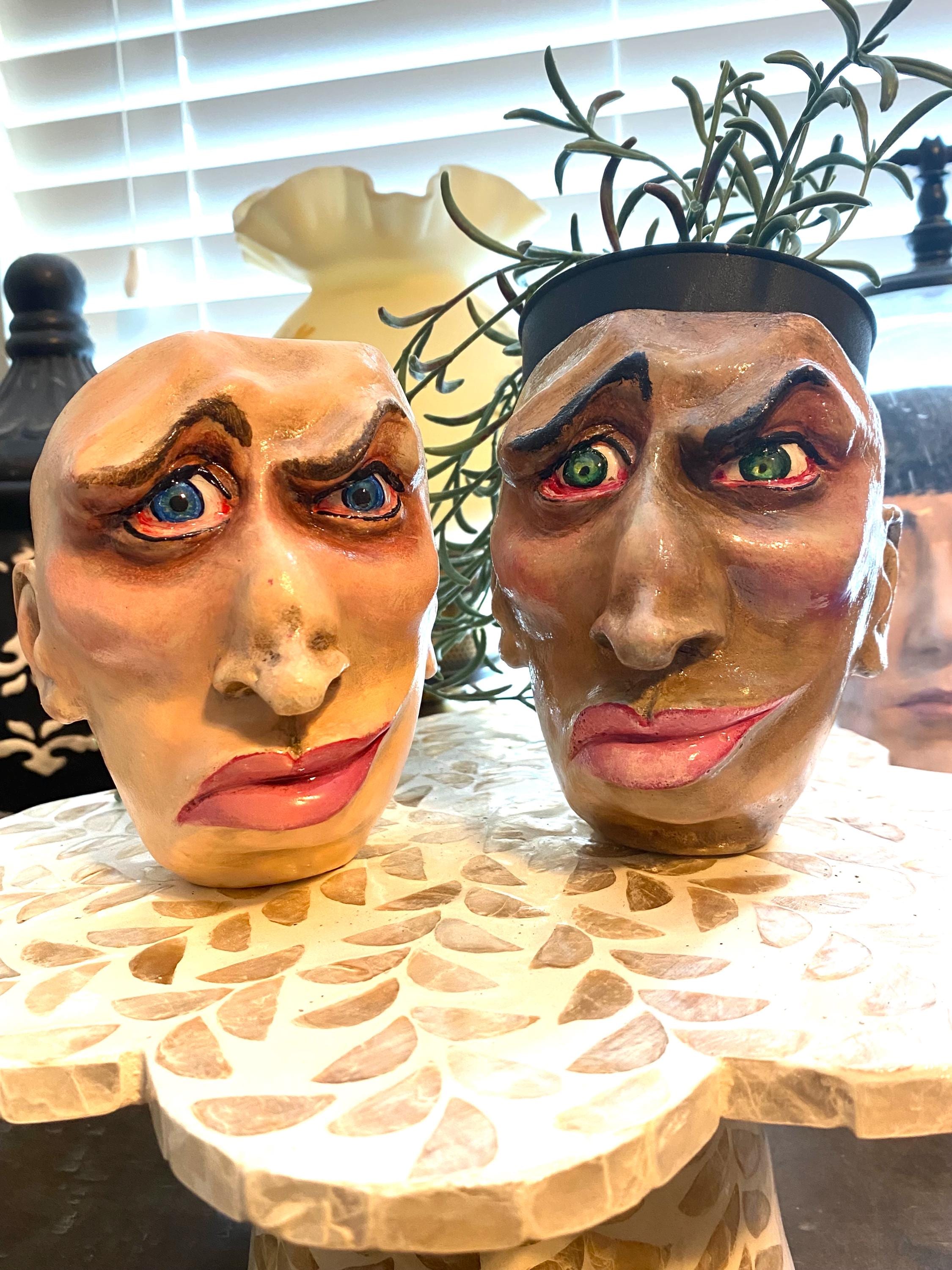 Face Flower Planter …pothead - Etsy