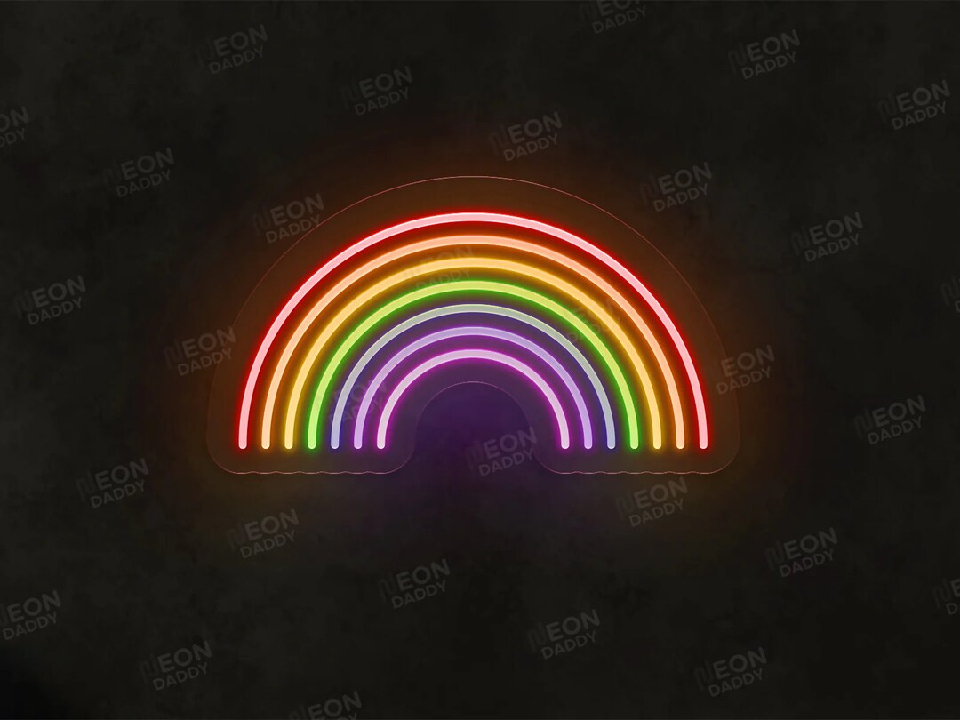 Rainbow LED Neon Sign - Etsy
