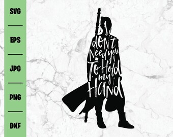 Rey Silhouette Svg - Etsy