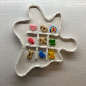 Cereal & Milk Clay Tic Tac Toe Board - Etsy