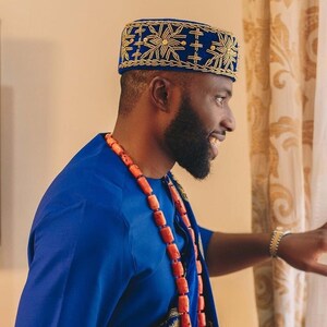 Aso Oke Cap, Yoruba Fila Hat, Wedding Cap, Traditional Fila Cap ...