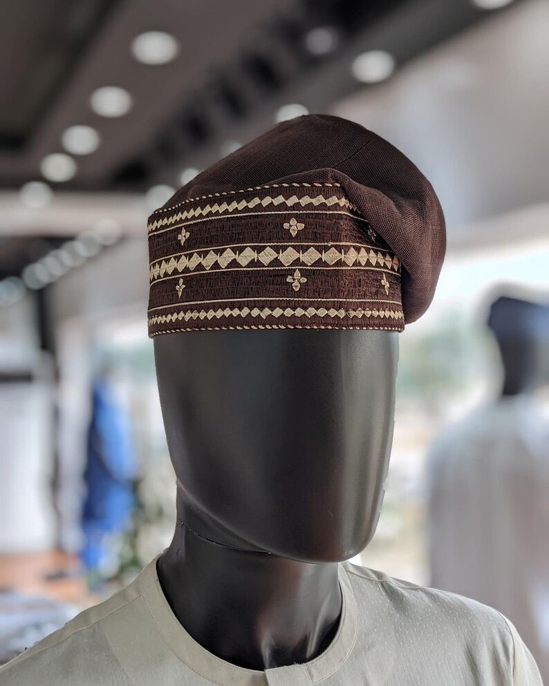 Aso Oke Cap Yoruba Fila Hat Wedding Cap Traditional Fila - Etsy