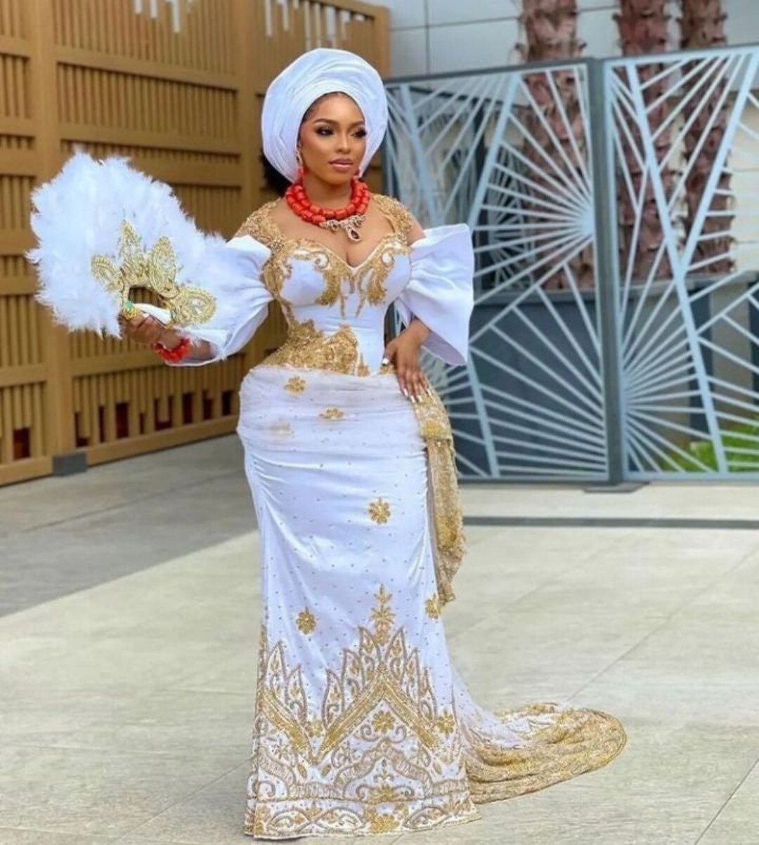 Feather Hand Fan/ African Feather Fan/ Bridal Handfan/ Feather - Etsy