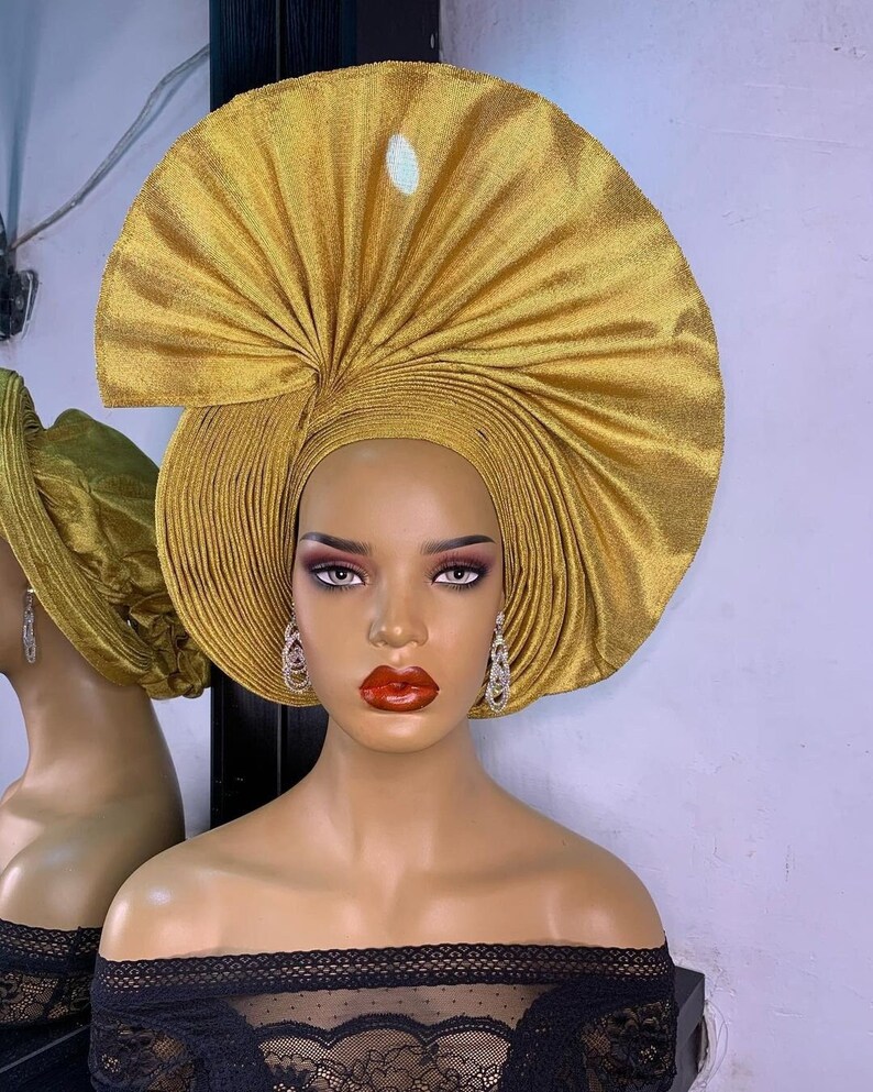 Autogele Ready to Wear Gele African Hat Traditional Wedding - Etsy