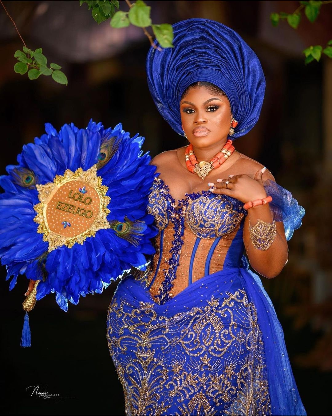 African Feather Hand Fan Brides Hand Fan Nigerian Wedding Bridal Hand Fan Traditional Wedding
