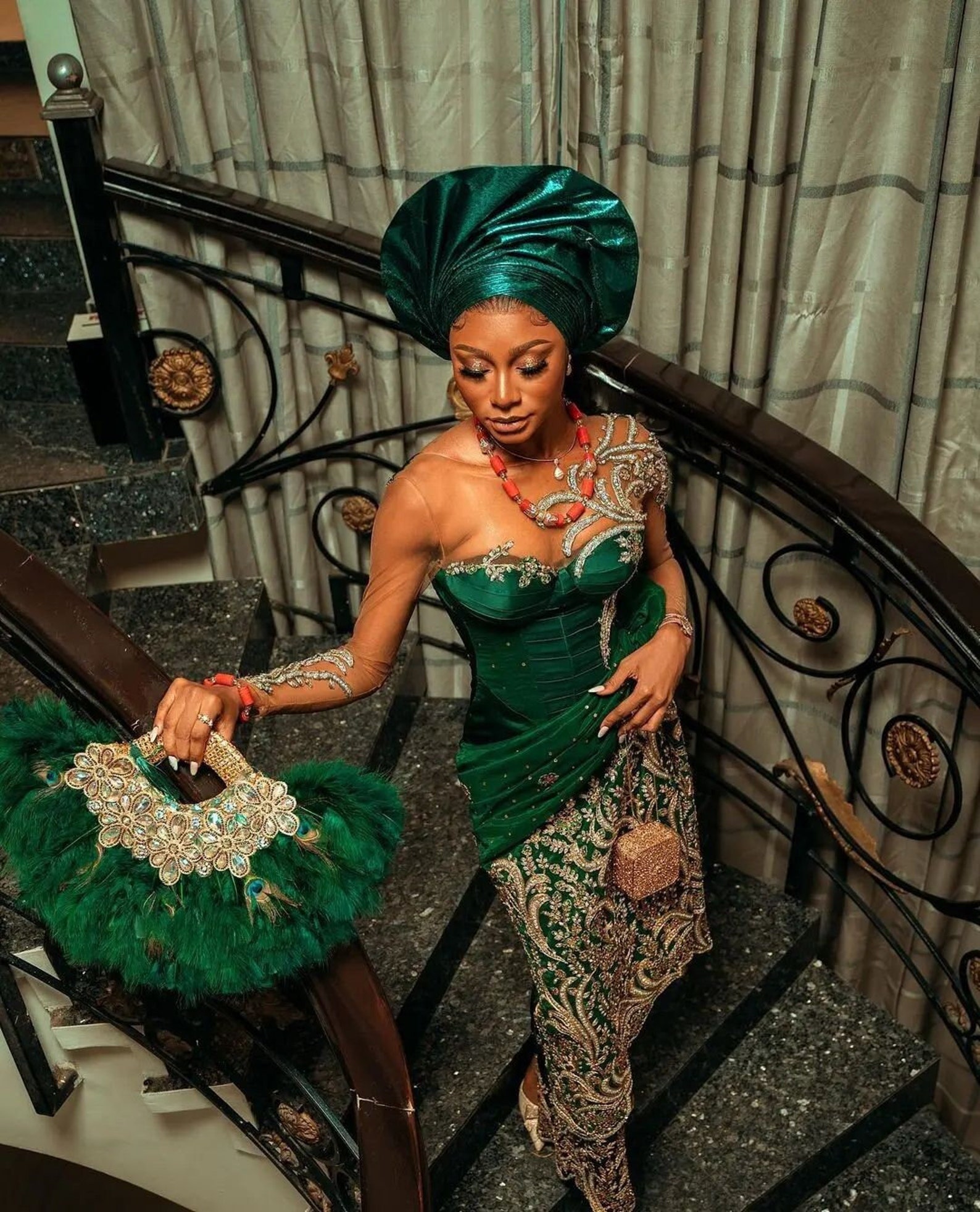 Feathe Bridal Fans / African Feather Fansbridal Fan - Etsy