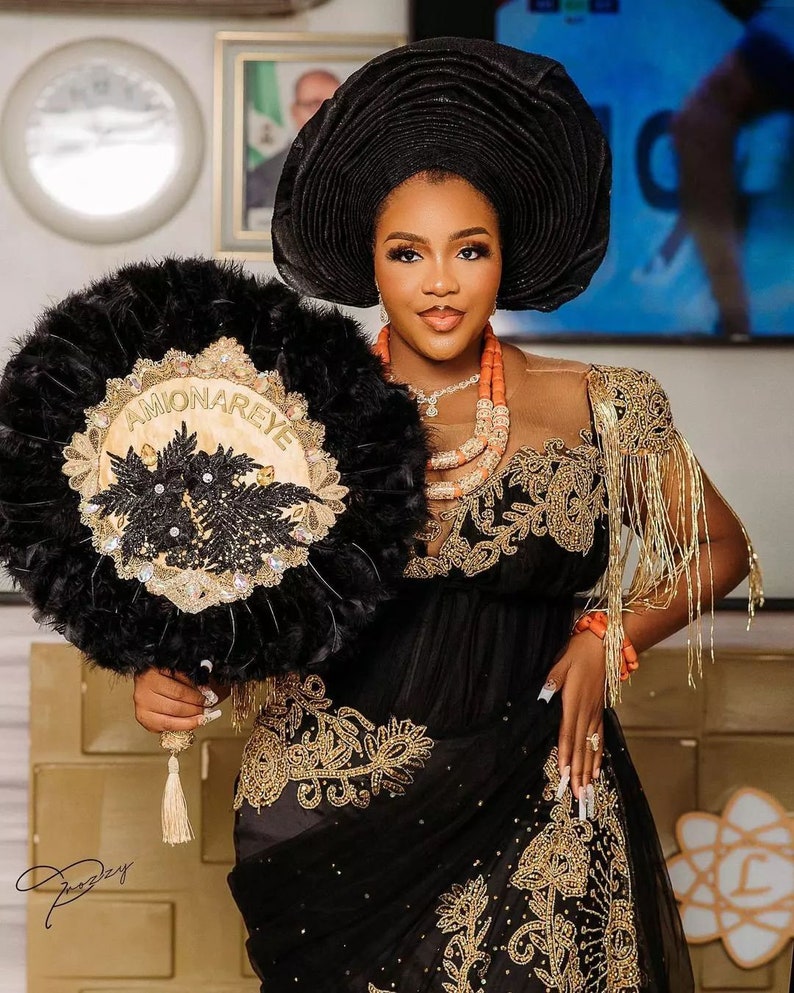 Feathe Bridal Fans / African Feather Fansbridal Fan - Etsy