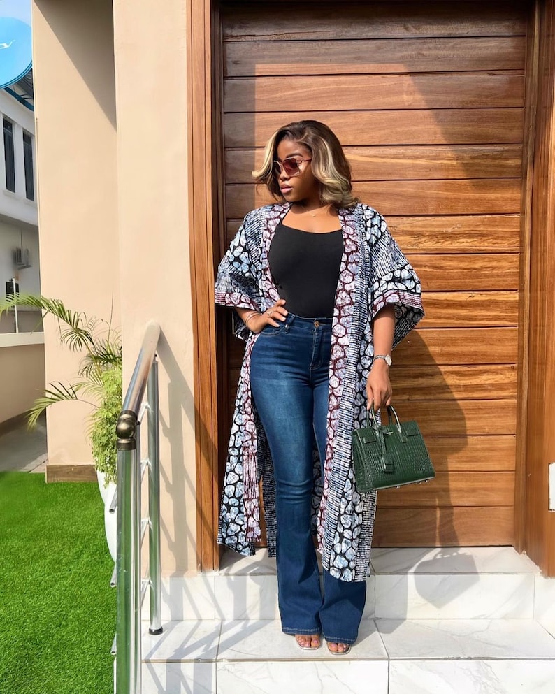 Kimono Ankara Shirtafrican Ankara Kimono Jacket ankara - Etsy