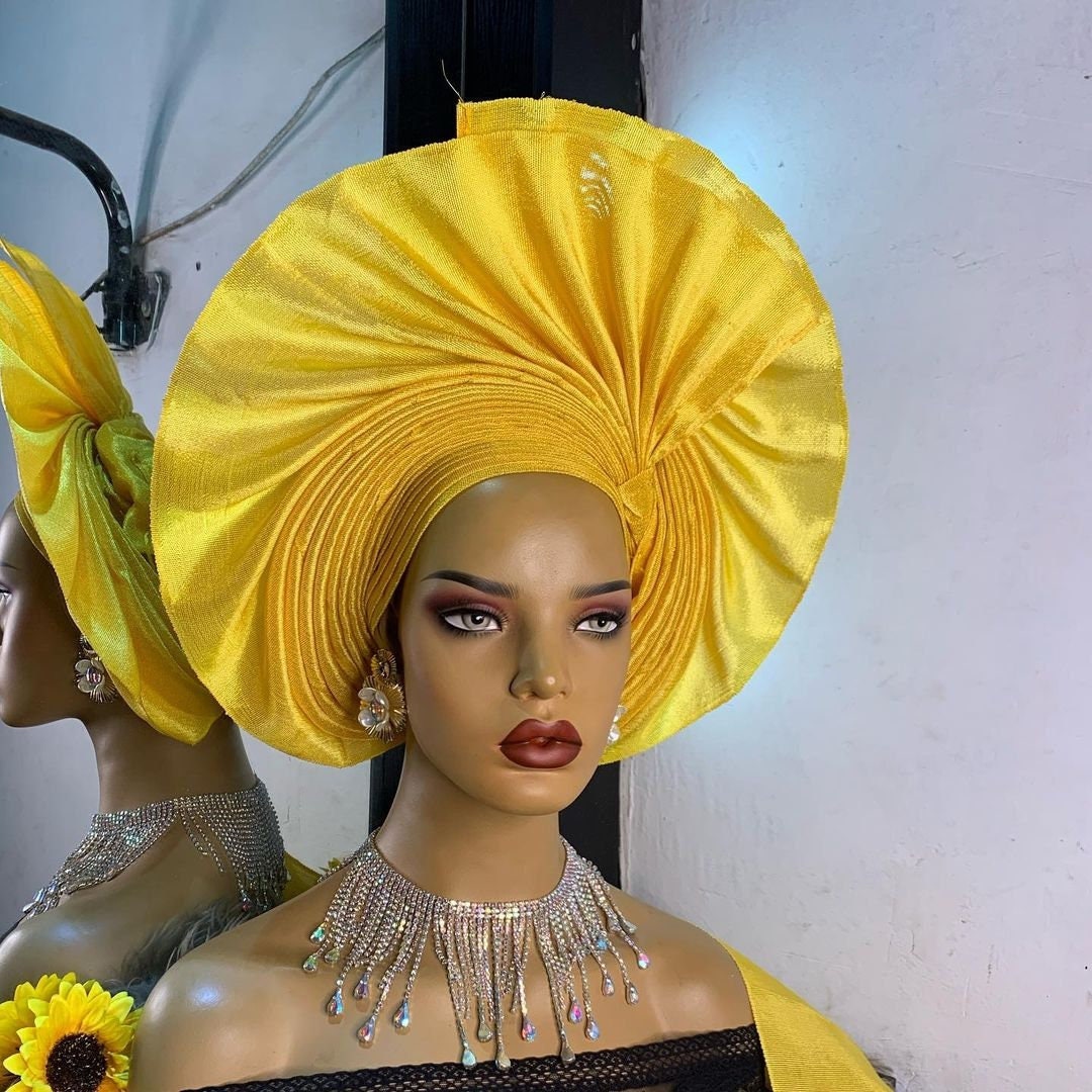 Africa Gele, Ready to Wear Gele, Hats for Women,nigerian Wedding Guest ...