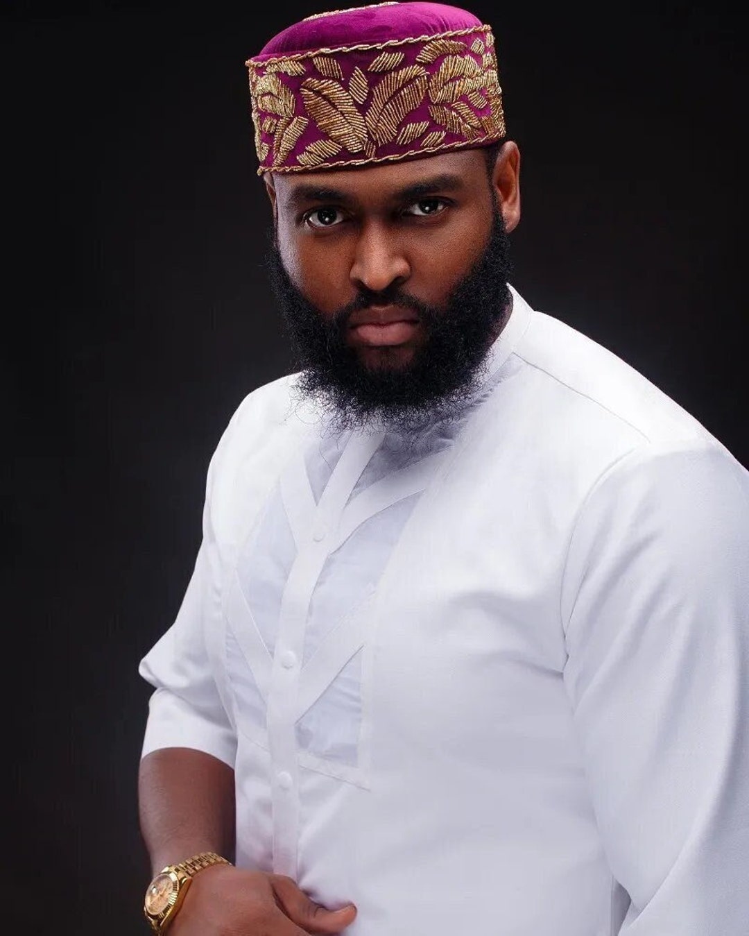 African Chieftaincy Wedding Hat. Igbo Ozo Cap African - Etsy