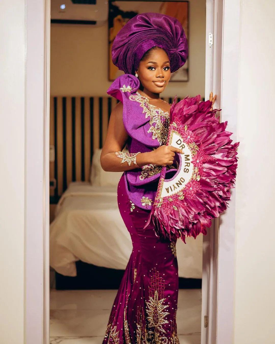 Feathe Bridal Fans / African Feather Fans,bridal Fan,nigerian Wedding ...