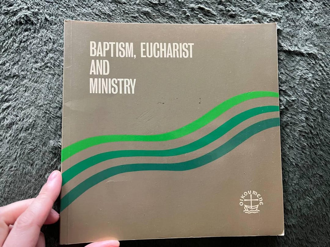 Christian Education, Baptism, Eucharist and Ministry 1983, Theology Book, Religion - Etsy