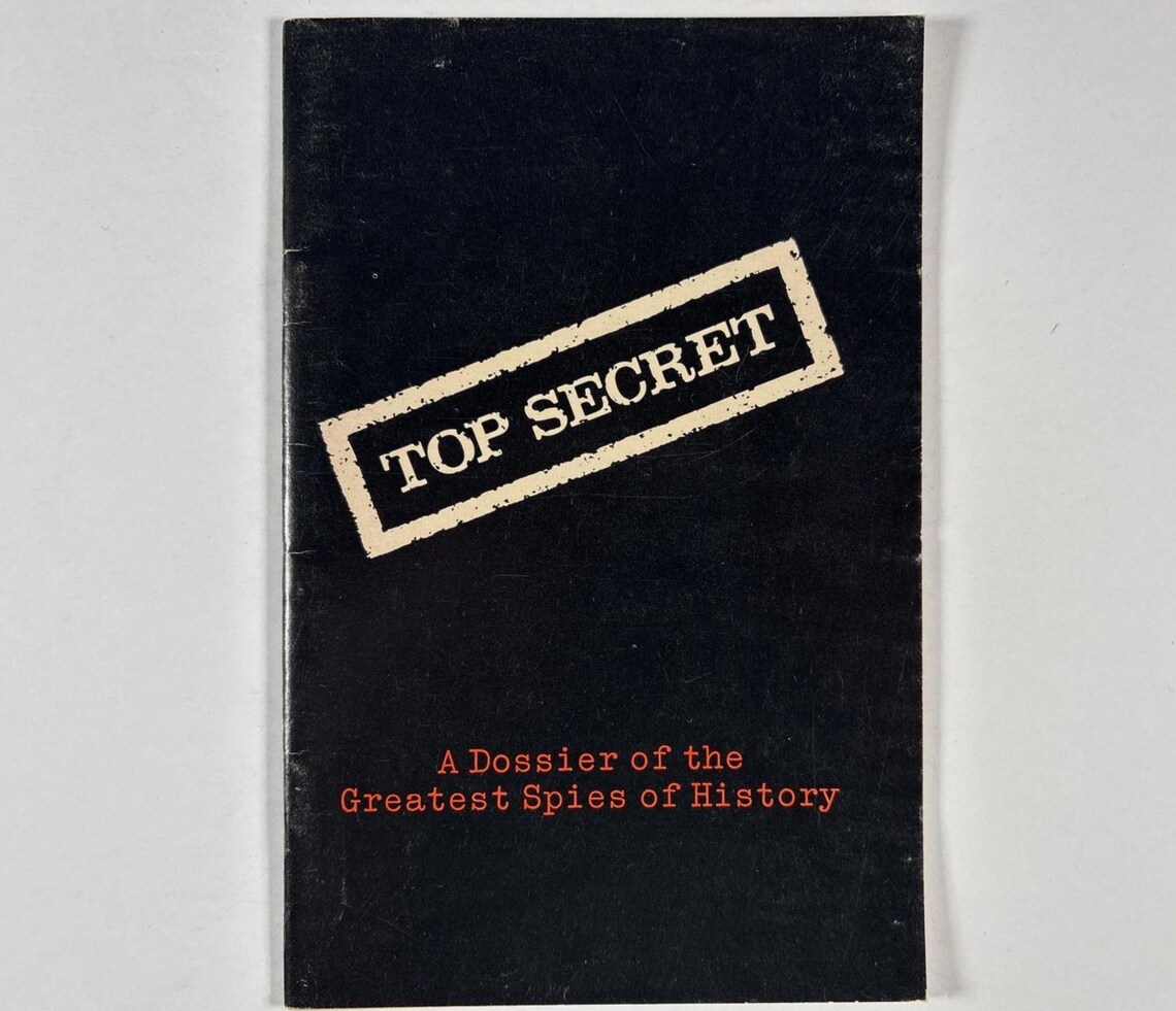 Vintage 70s Espionage Book, Top Secret: A Dossier of the Greatest Spies ...