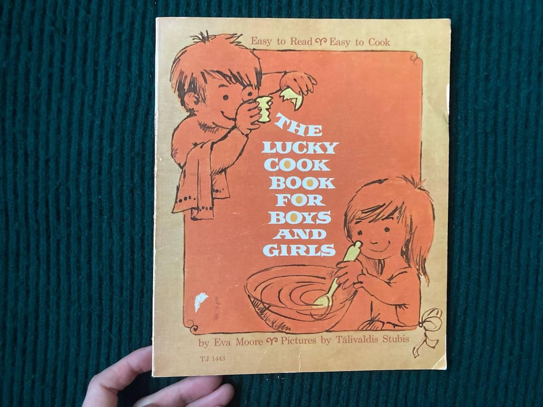 Vintage Children Cookbook, the Lucky Cook Book for Boys and Girls, by ...