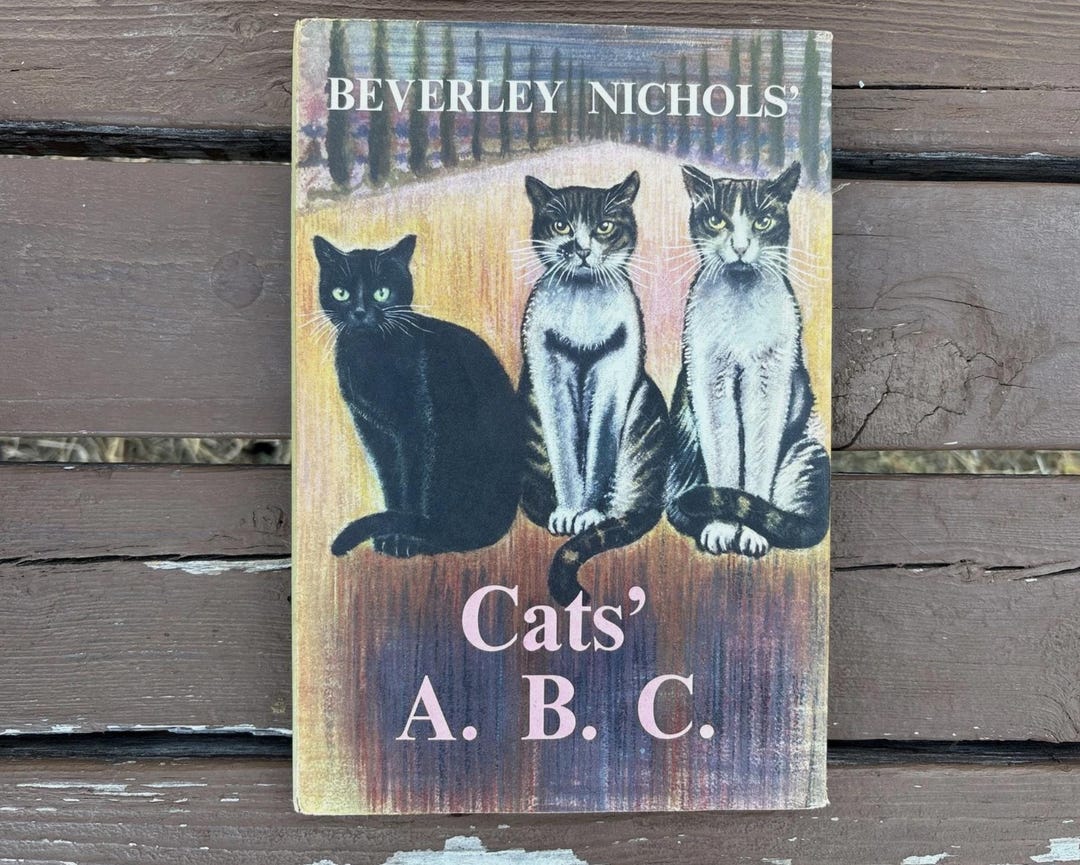 Vintage 60s Cats' A. B. C. by Beverley Nichols, Illustrated, Hardcover ...