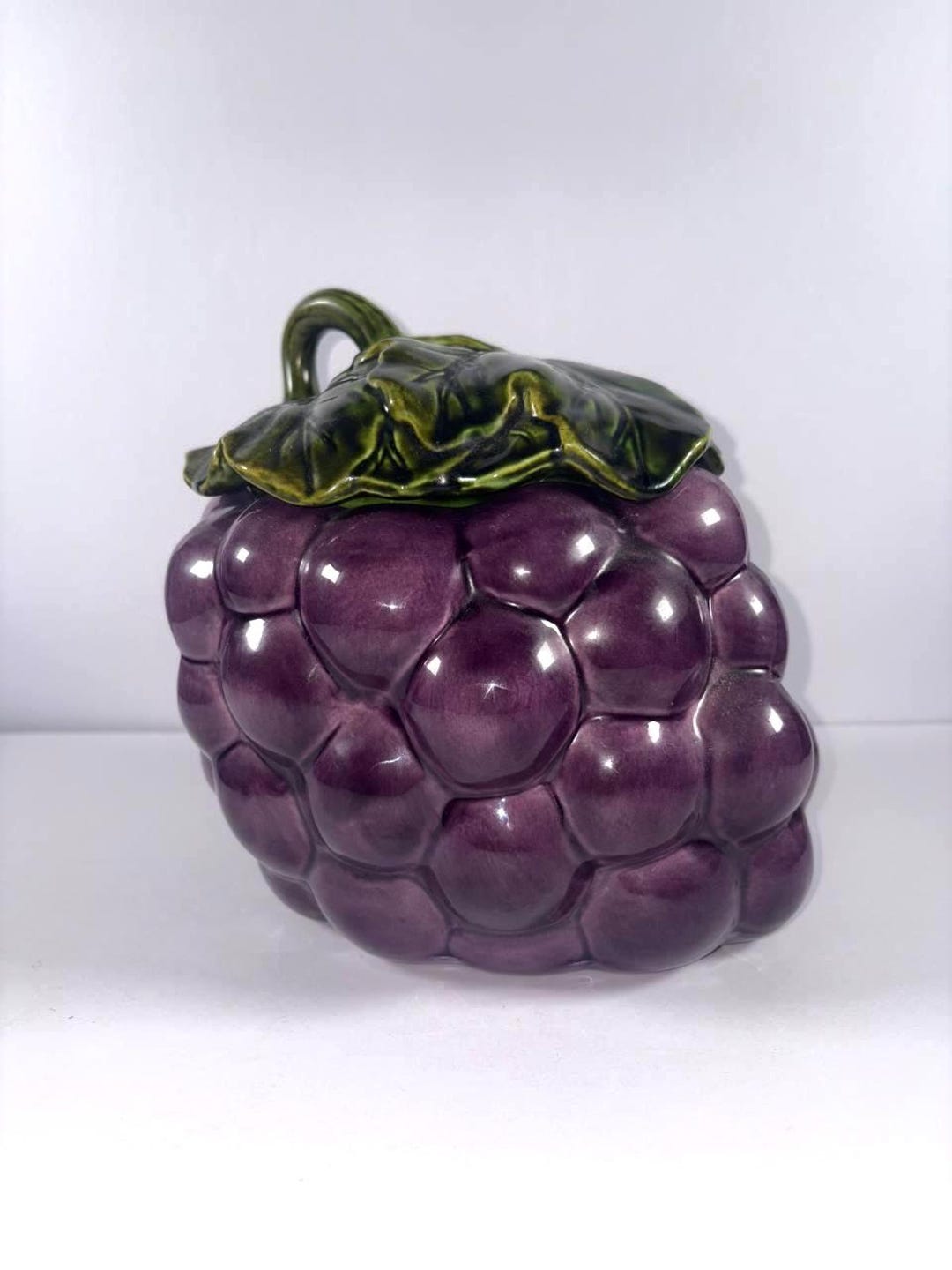 Vintage 60s Mid-century California Pottery Grape Kitchen Canister ...