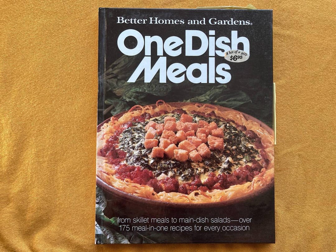 Vintage Cookbook 80s One Dish Meals, Better Homes and Gardens, Retro ...