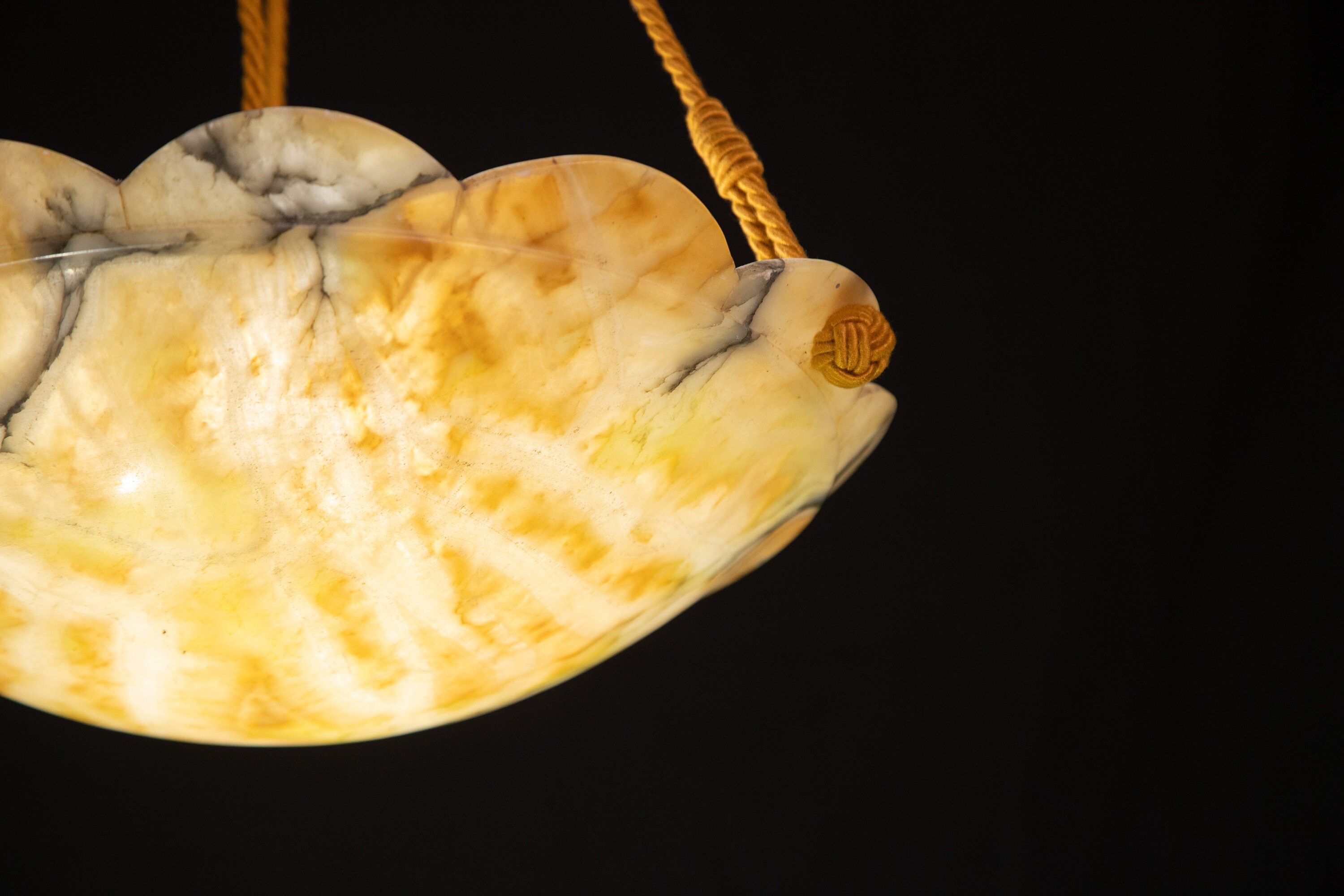 Elegant Art Deco Alabaster Pendant, 1950s - Etsy