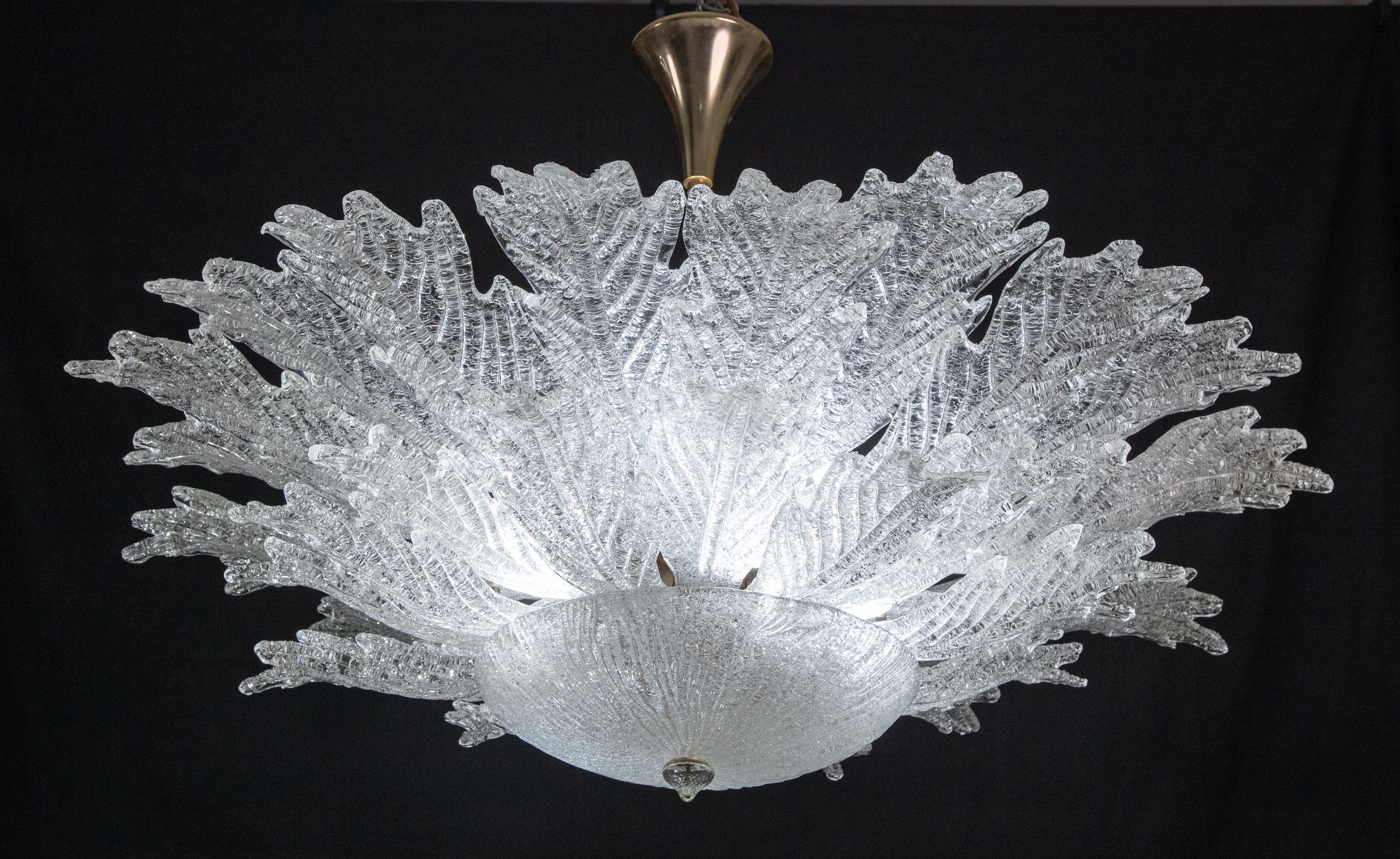 Queen Elizabeth, Extra Large Big Size Vintage Murano Transparent Glass ...