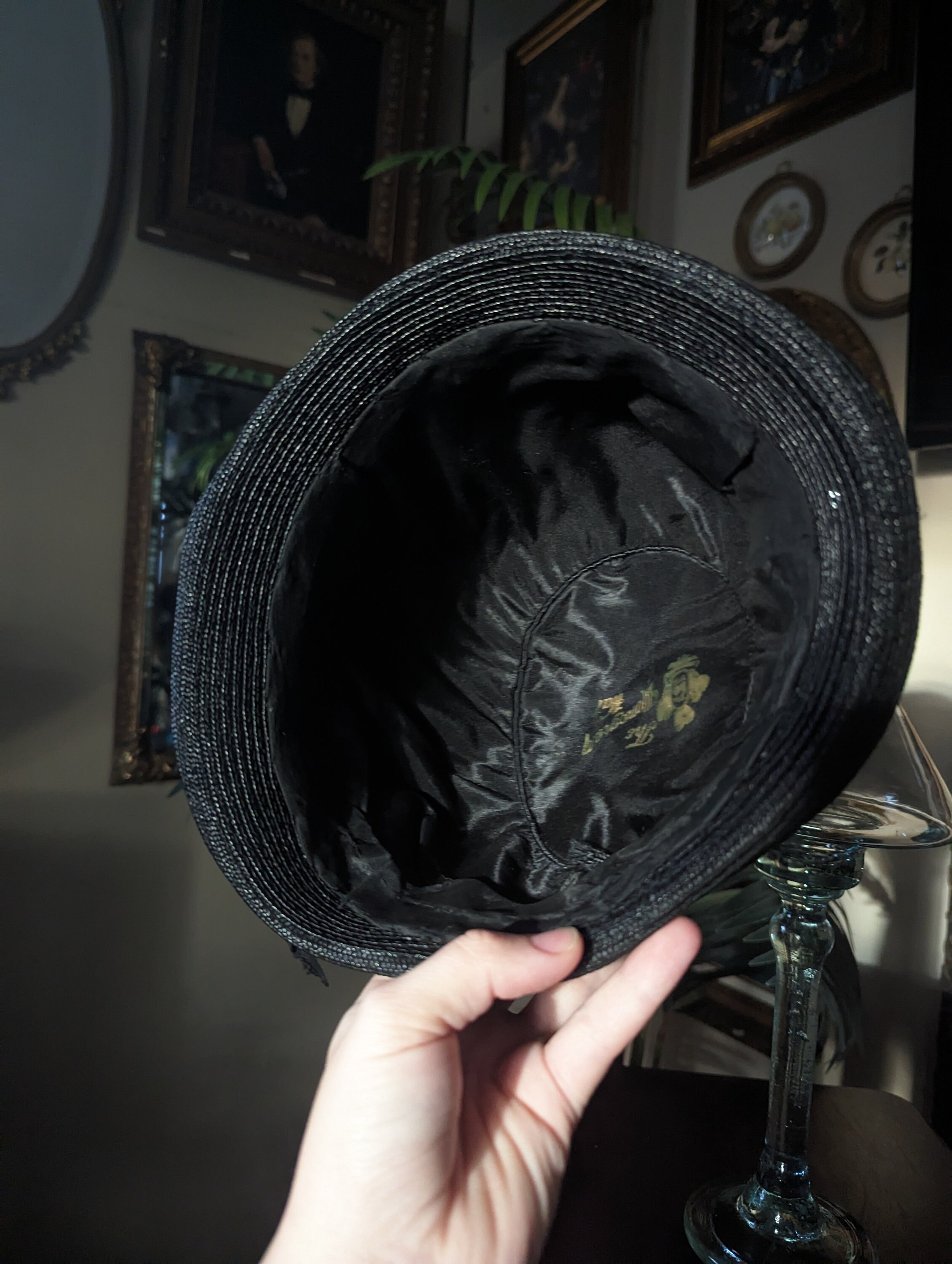 1920's Navy Straw Cloche Hat With Chenille Flowers - Etsy