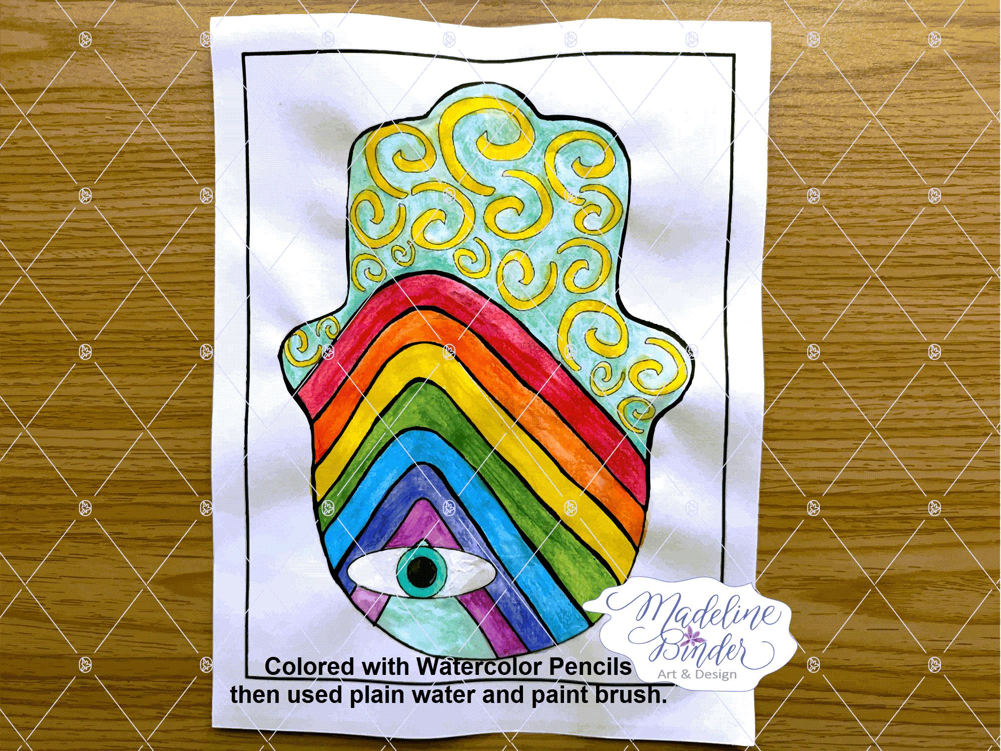 20 Modern Hamsa Hand Coloring Pages. Spiritual Hamsa Designs . Hamsa ...