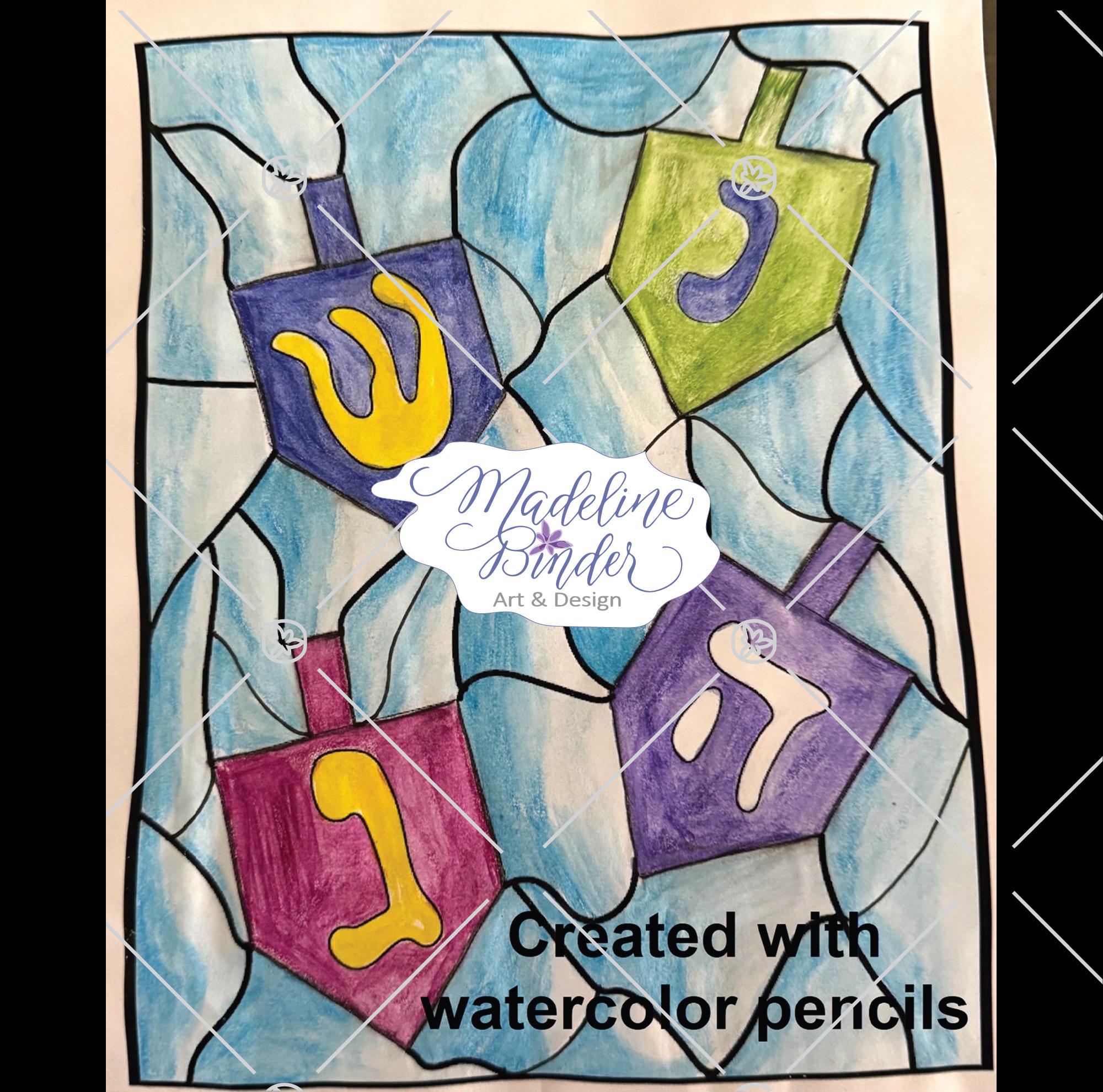 Stained Glass Hanukkah Coloring Pages: Boho Mandala Designs (PDF & PNG ...