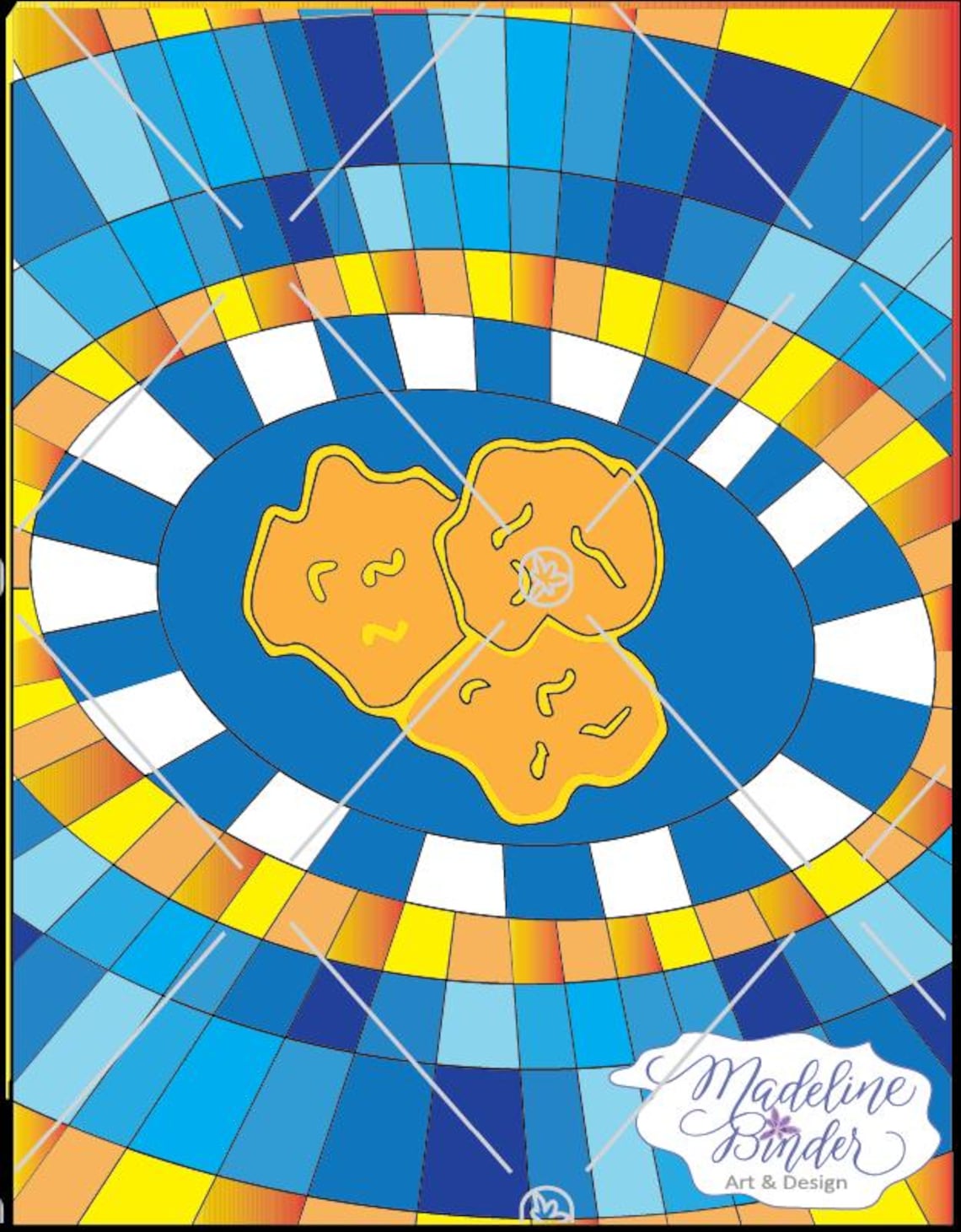 Stained Glass Hanukkah Coloring Pages: Boho Mandala Designs (PDF & PNG ...