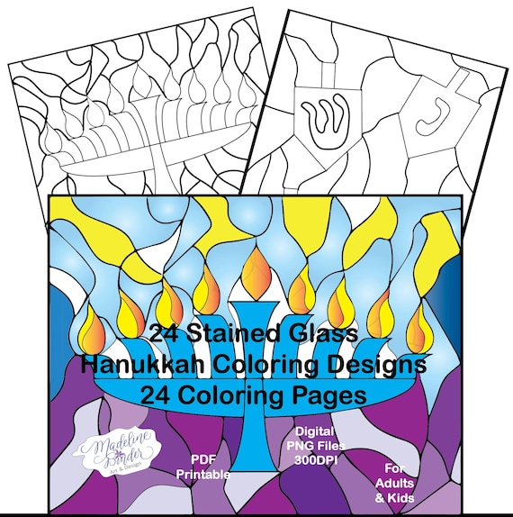 Holiday Stained Glass Coloring Pages Cross Coloring Pages