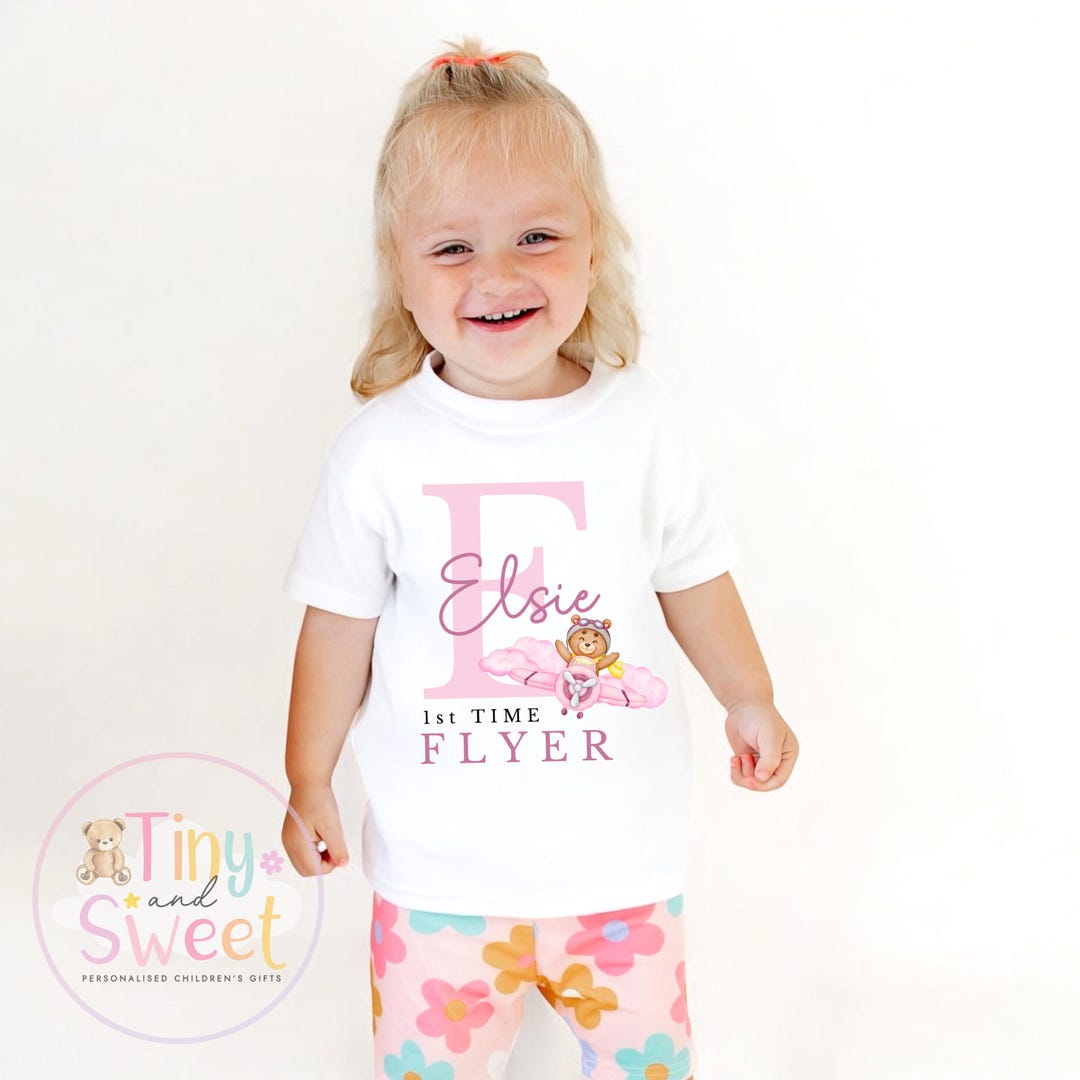 Personalised My First Flight Outfit , T-shirt, Vest or Sleepsuit, Baby ...