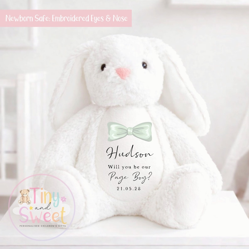 Personalised Page Boy Bunny, Page Boy Gift, Will You Be My Page Boy ...
