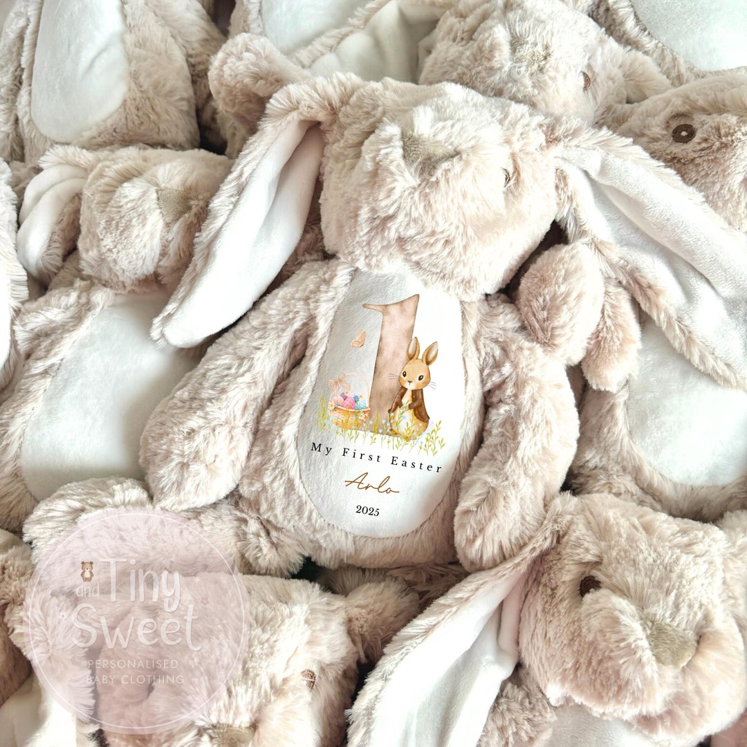 My First Easter Gift, 1st Easter Gift, Easter Bunny Toy, Personalised ...