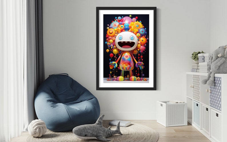 Takashi Murakami Character Poster - Etsy