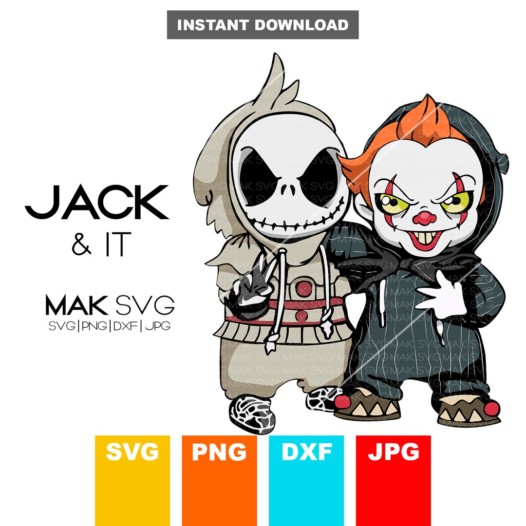Jack Skellington SVG, It SVG, Nightmare Before Christmas Svg, Clipart ...