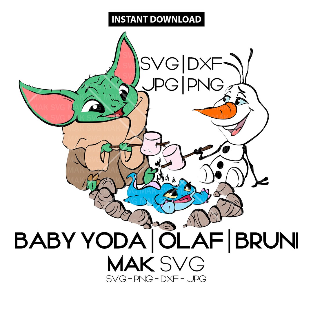 Olaf Svg, Frozen Svg, Baby Yoda Svg, Olaf Svg, Olaf Svg Layered, Bruni ...