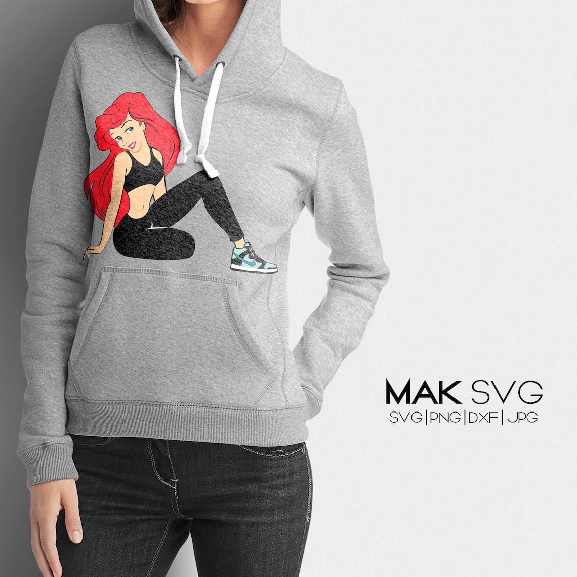 Ariel Sport Svg, Little Mermaid Svg, Ariel Svg, Mermaid Svg, Little ...