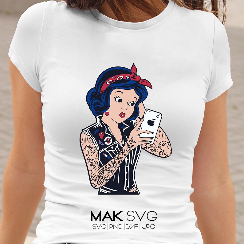 Snow White Punk Svg, Snow White Svg, Snow White Cut File, Snow White ...