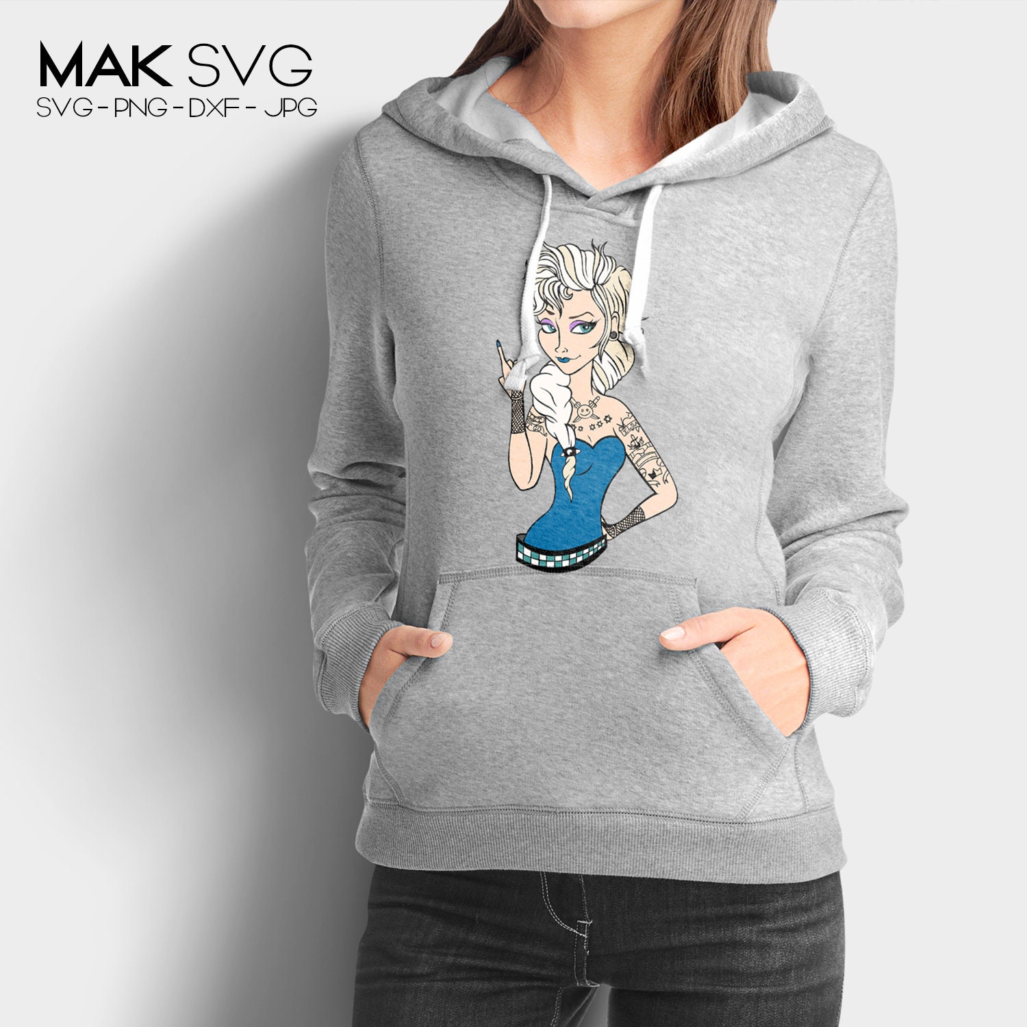 Elsa Punk Svg, Frozen Svg, Elsa Svg, Frozen Cut File, Frozen Cricut ...