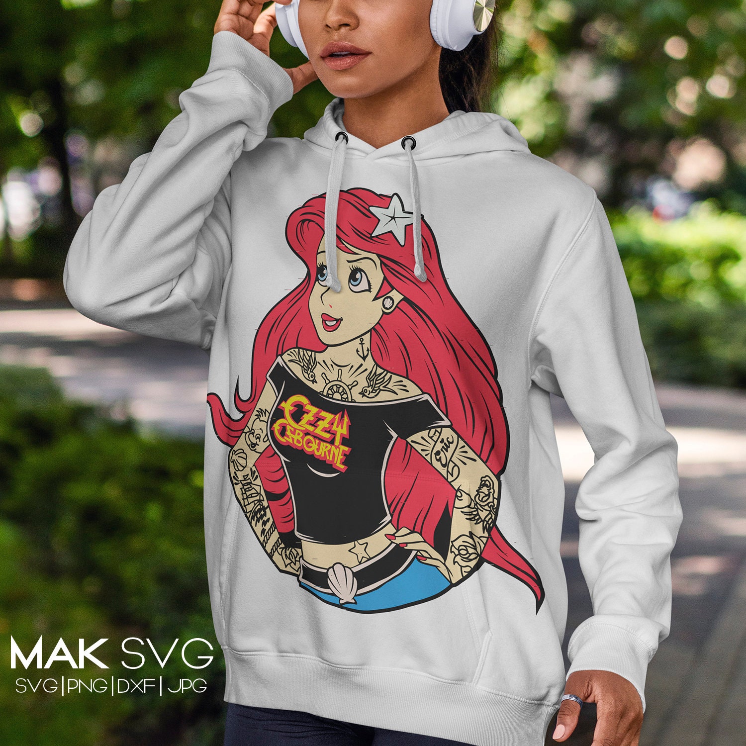 Ariel Rock Svg, Little Mermaid Svg, Ariel Svg, Mermaid Svg, Little ...