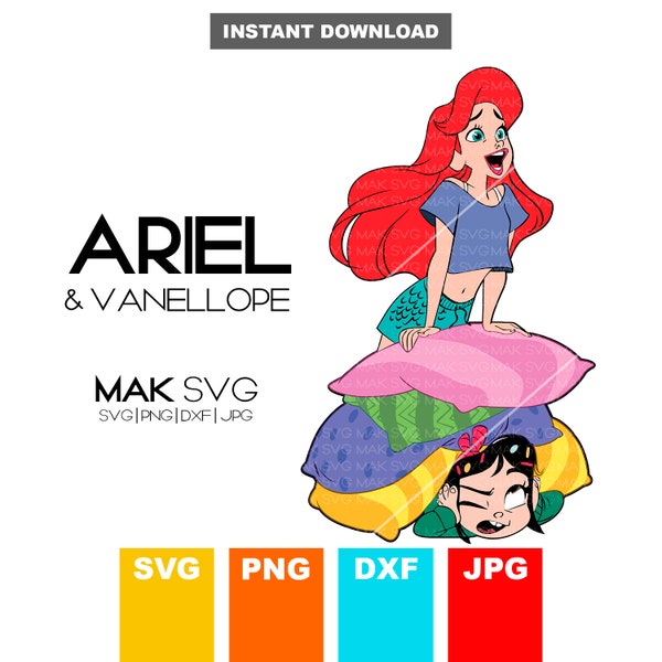 Ariel Svg - Etsy