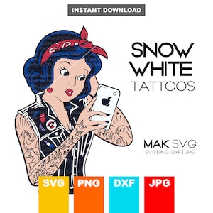 Snow White Punk Svg, Snow White Svg, Snow White Cut File, Snow White ...