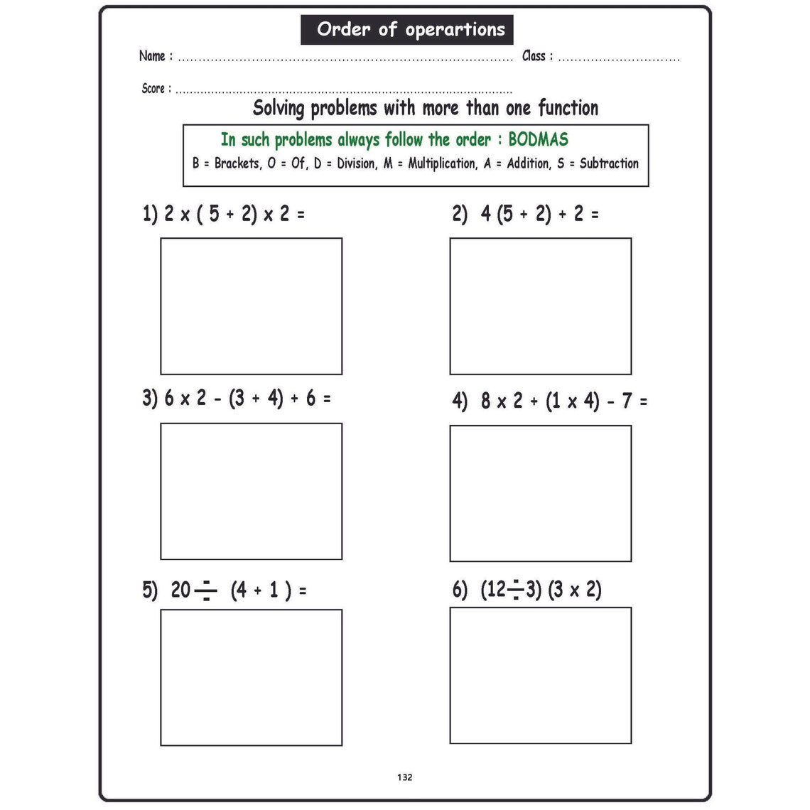 6 Grade Math Worksheet,math for Kids,homeschool Education,instant ...