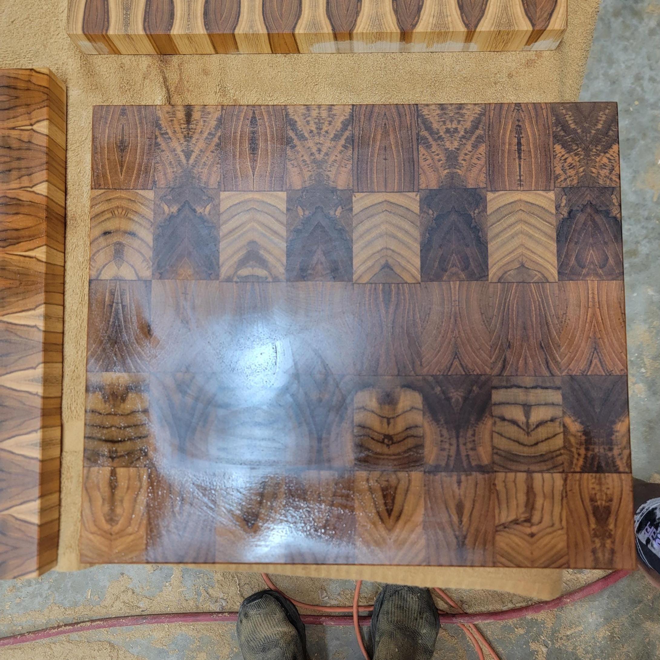 XXXL Teak End Grain Cutting Board: Brisket Board With Juice Groove - Etsy