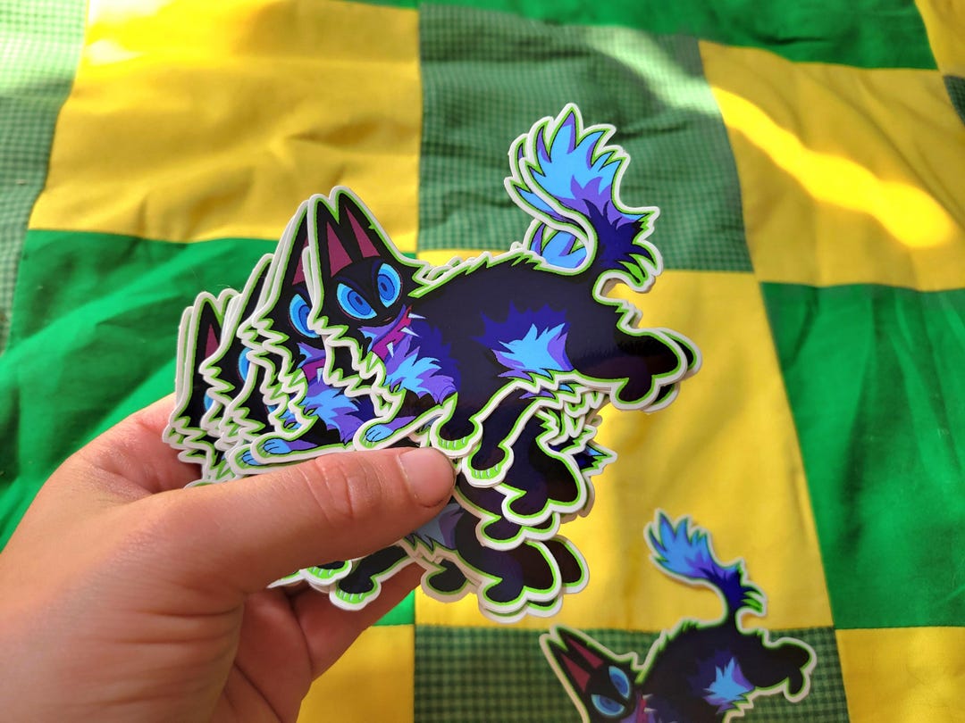 Emo Cat Sticker - Etsy