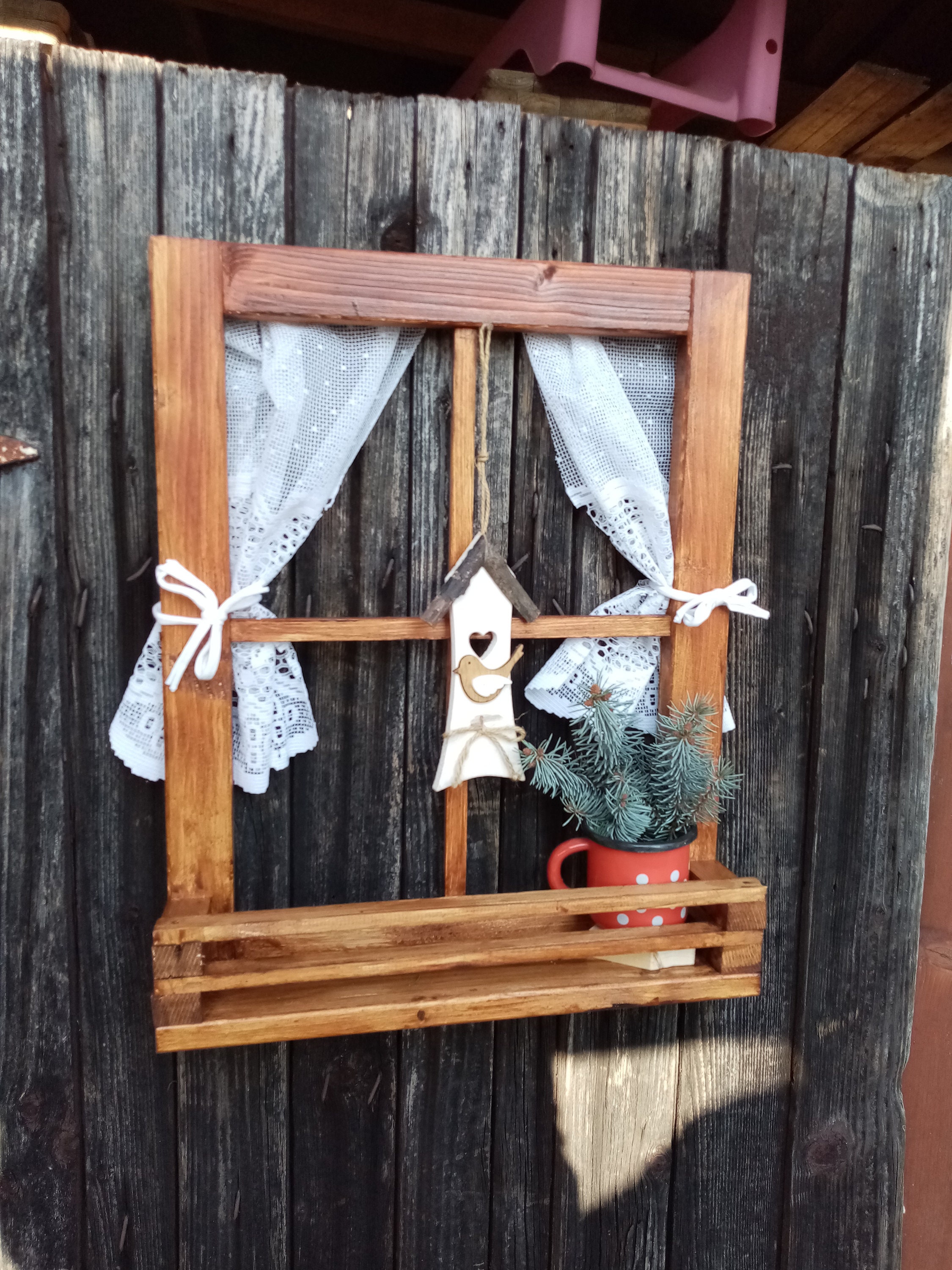 Decorative Window Box Shelves Whimsical Wood Wall Shelf Cottagecore ...