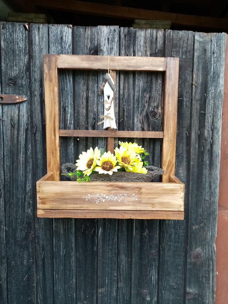 Decorative Wood Window Frame for Wall Decor Flower Old - Etsy