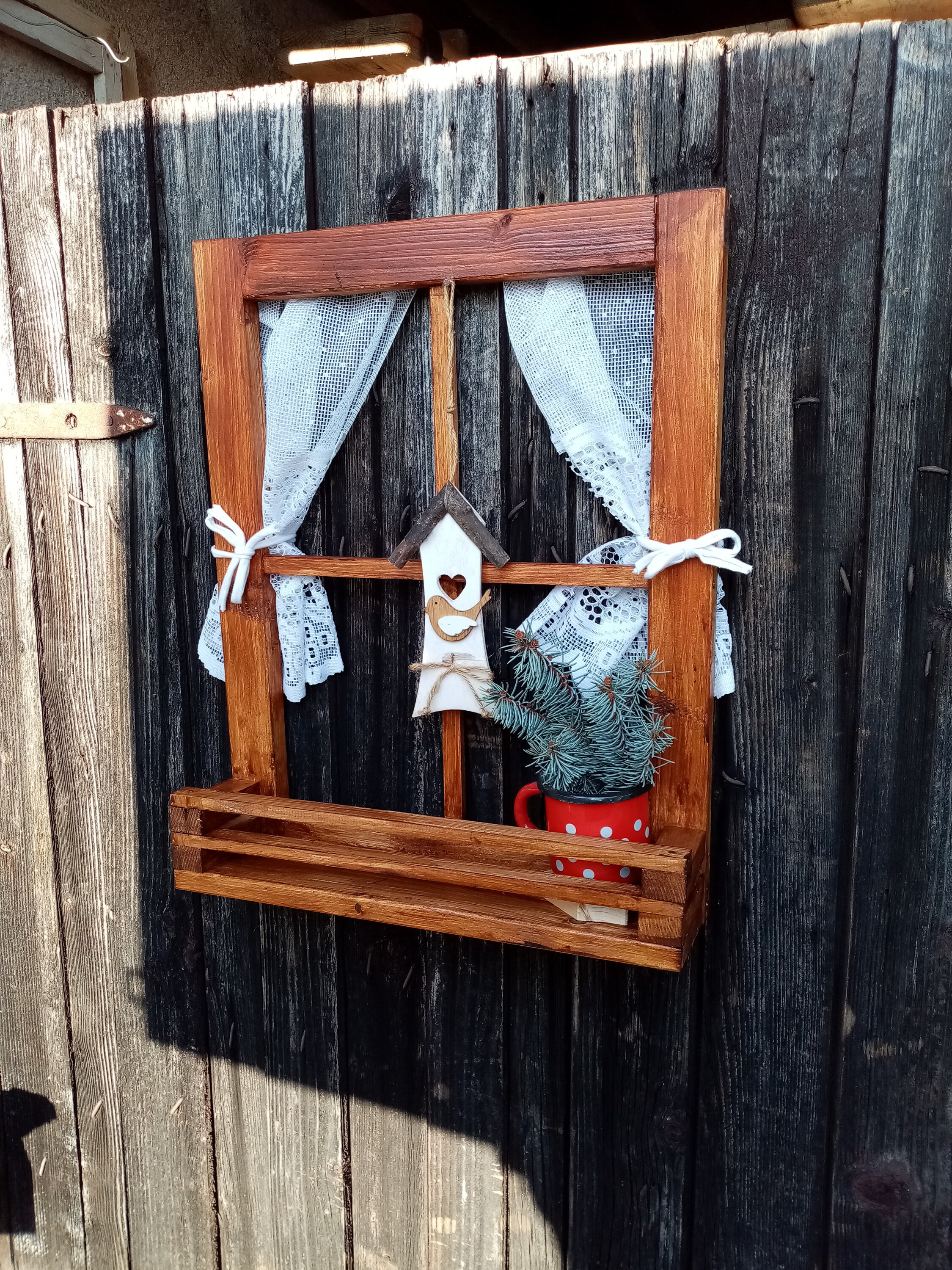 Decorative Window Box Shelves Whimsical Wood Wall Shelf Cottagecore ...