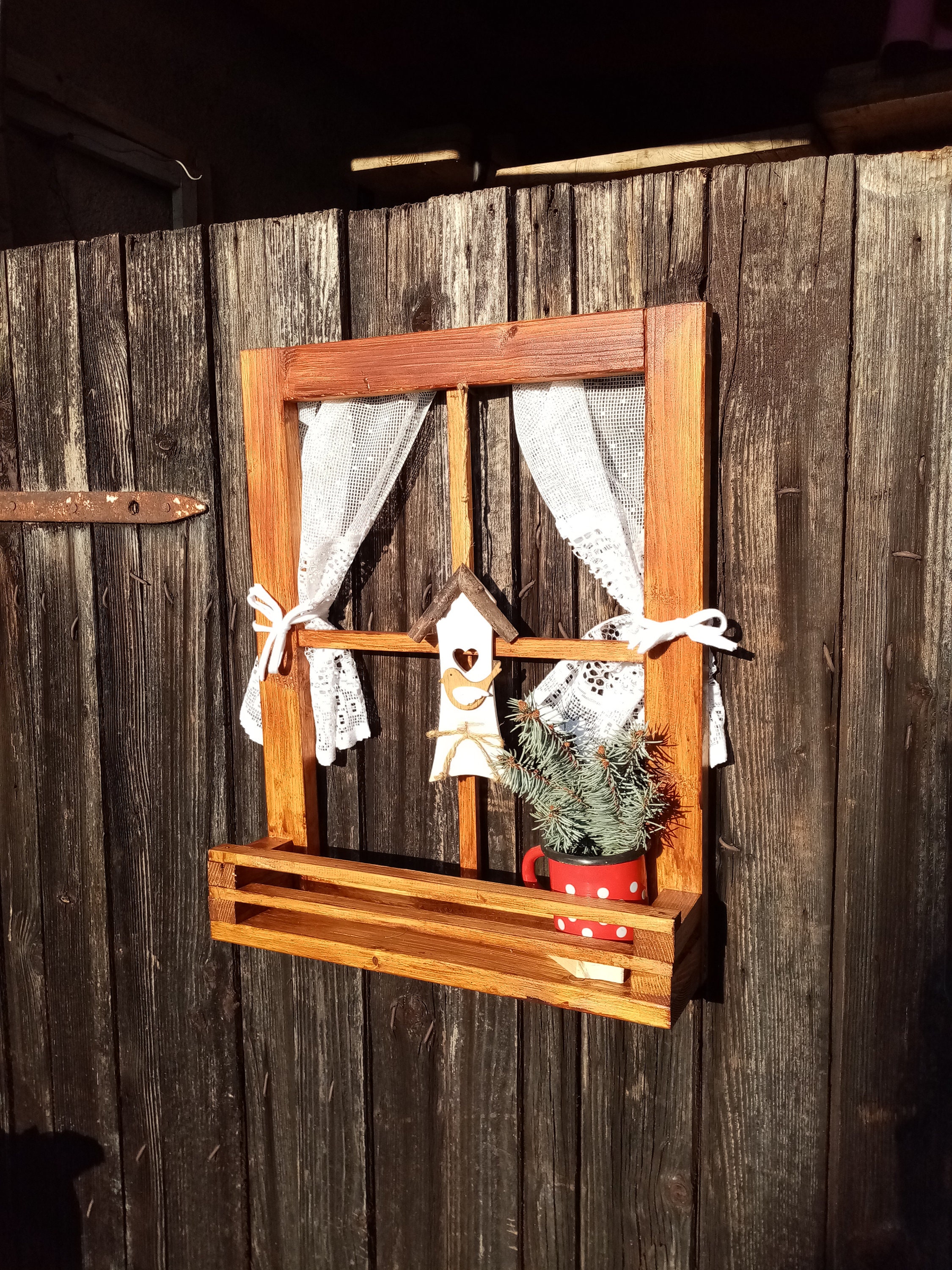 Decorative Window Box Shelves Whimsical Wood Wall Shelf Cottagecore ...