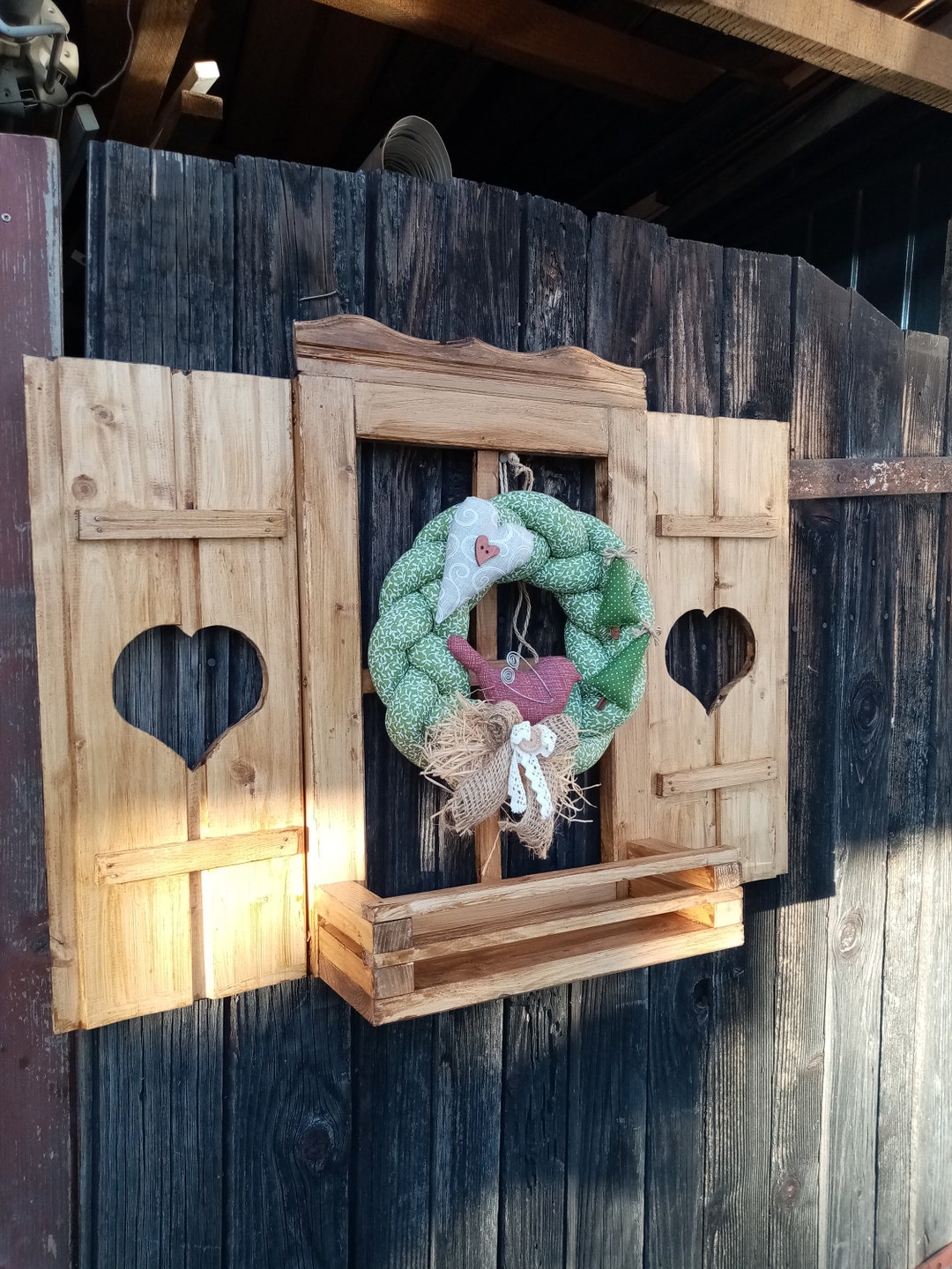 Cottage Core Rustic Farmhouse Window Wood Wall Decor - Etsy