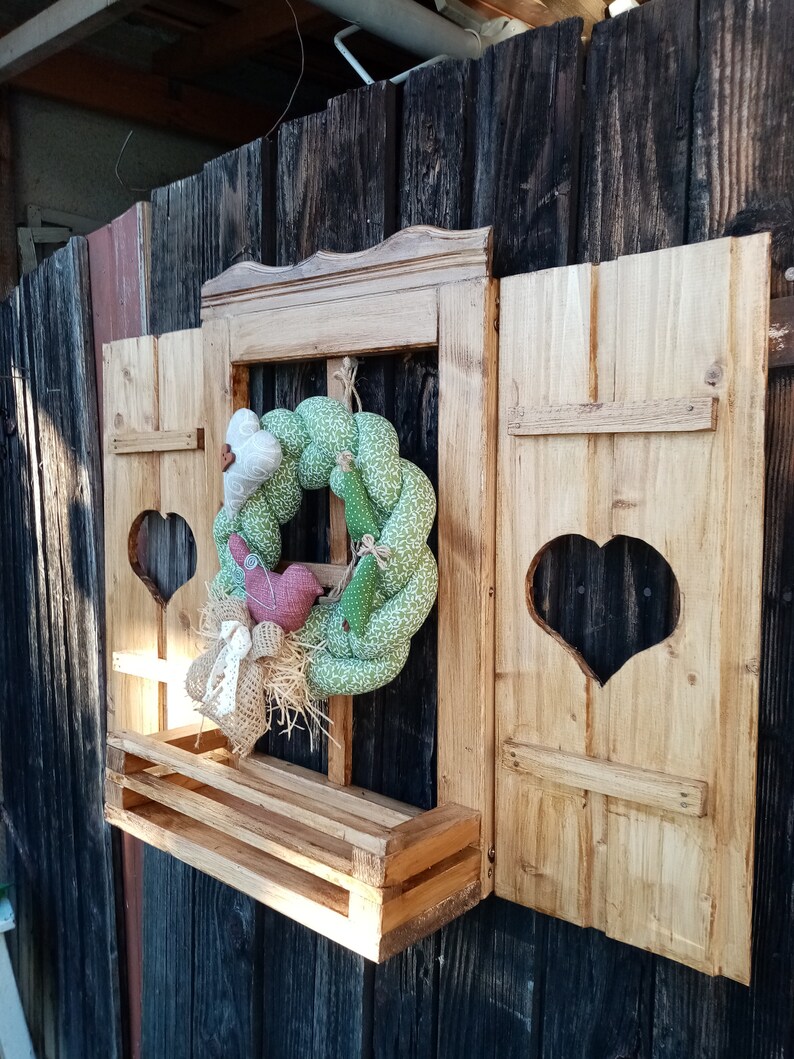 Cottage Core Rustic Farmhouse Window Wood Wall Decor - Etsy